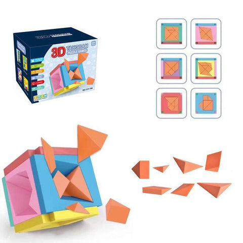 3D Tangram Puzzle Cube – School Mall - Educational Toys - Preschool ...