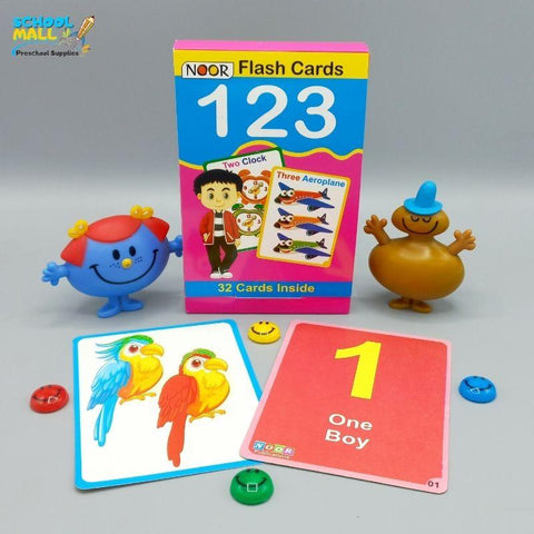 123 FlashCards ( 32 Cards ) – School Mall - Educational Toys ...