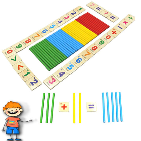 Wooden Mathematical Intelligence Stick & Numbers – School Mall ...