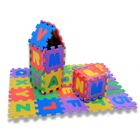 36 PCs Eva Puzzle Mats Alphanumeric(ABC, 123) – School Mall ...
