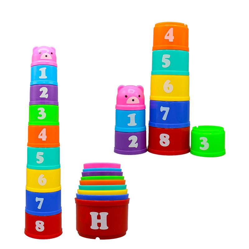 9Pcs Plastic Stacking Cup Toys – School Mall - Educational Toys ...