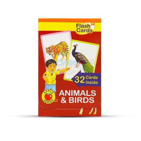 Animal & Birds Flash Cards Apple Series – School Mall - Educational ...