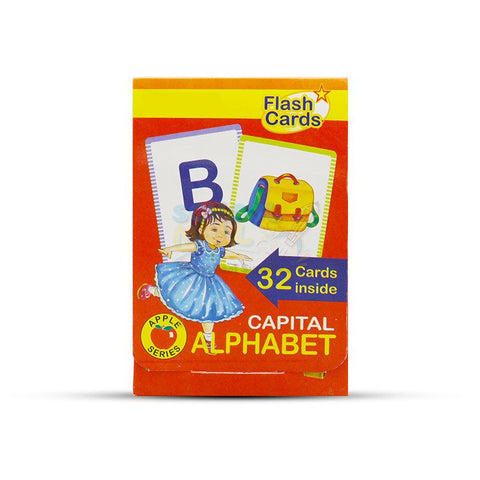 Capital Alphabet Flash Cards Apple Series – School Mall - Educational ...