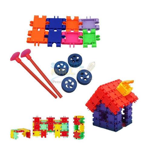 DIY Interlocking Building Blocks with Stickers (1428) – School Mall ...