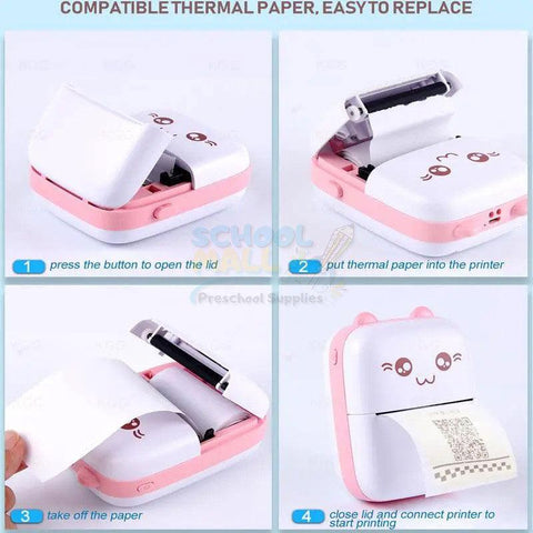 Mini Pocket Inkless Thermal Printer for Kids – School Mall ...