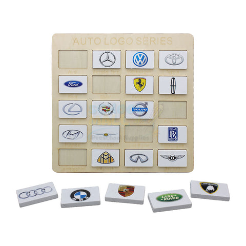 Wooden Auto Logo Series Board – School Mall - Educational Toys ...