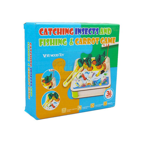 Wooden Catching insects and Fishing & Carrot Game – School Mall ...